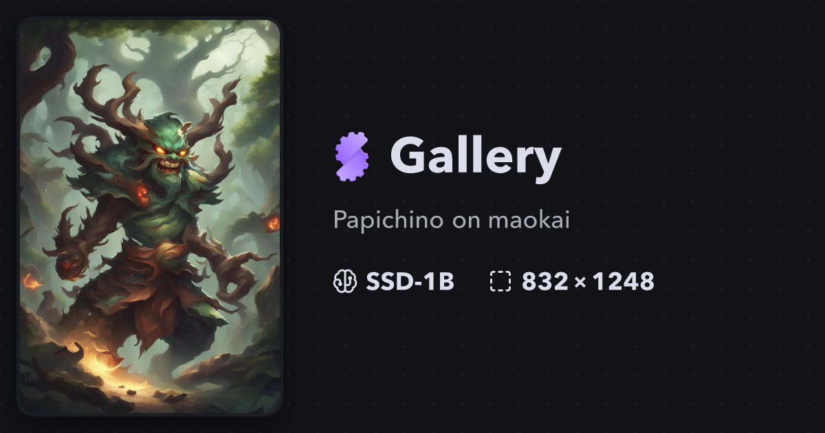 "Papichino on maokai" | Gallery | Stablecog