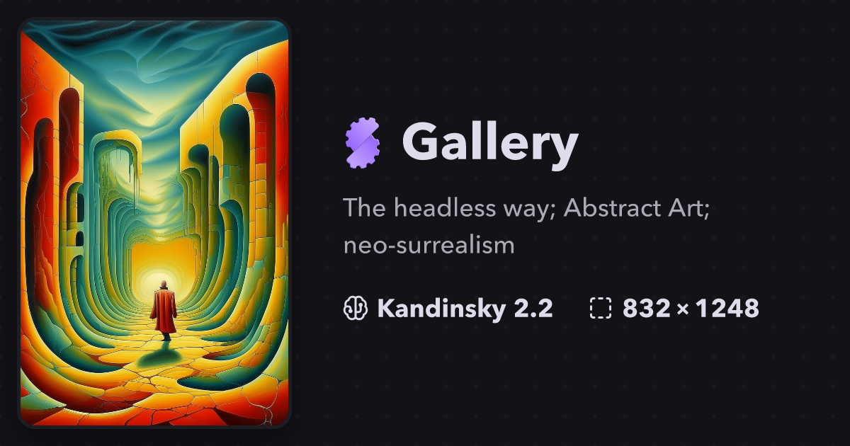 "The headless way; Abstract Art; neo-s..." | Gallery | Stablecog