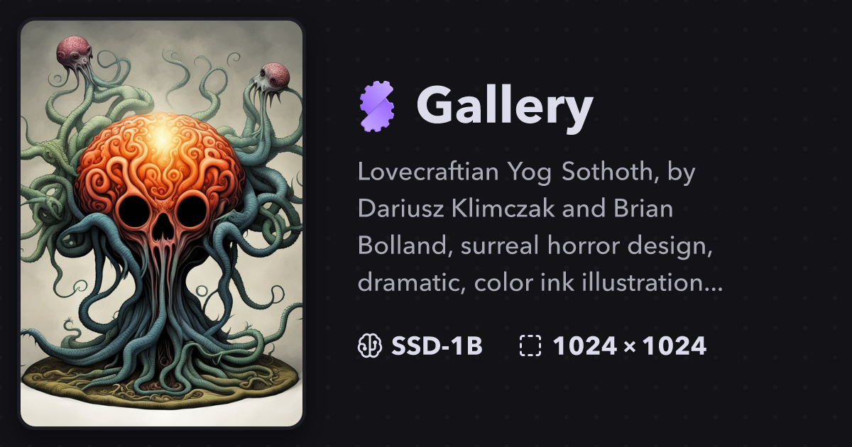 "Lovecraftian Yog Sothoth, by Dariusz ..." | Gallery | Stablecog