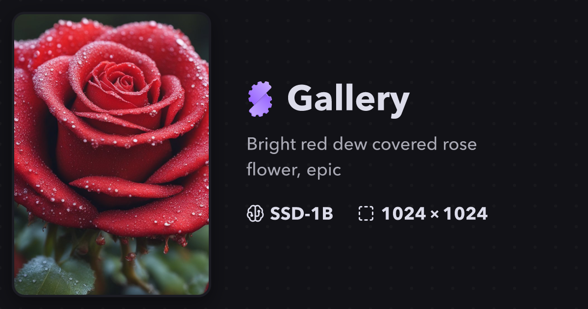 "Bright red dew covered rose flower, epic" | Gallery | Stablecog