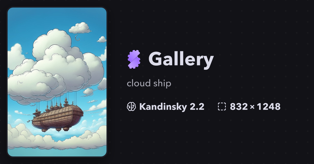 "cloud ship" | Gallery | Stablecog