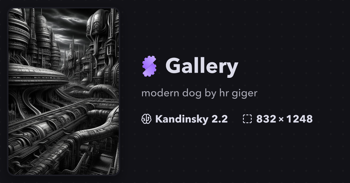 "modern dog by hr giger" | Gallery | Stablecog