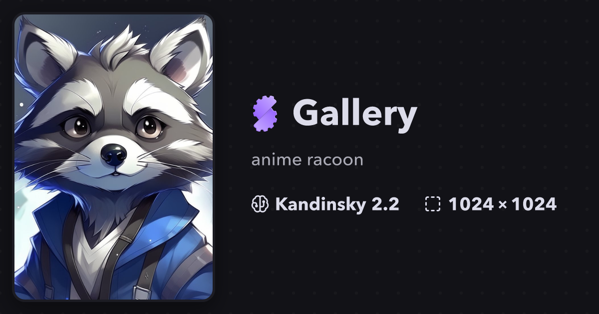 "anime racoon" | Gallery | Stablecog