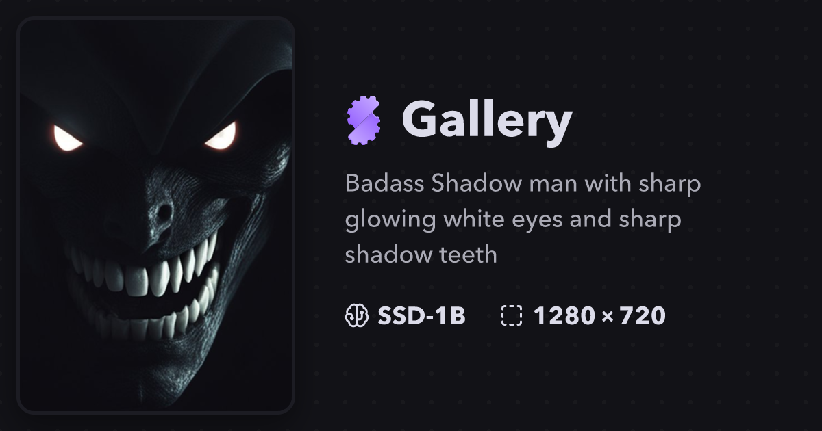 "Badass Shadow man with sharp glowing ..." | Gallery | Stablecog