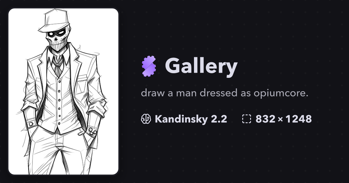 "draw a man dressed as opiumcore." | Gallery | Stablecog