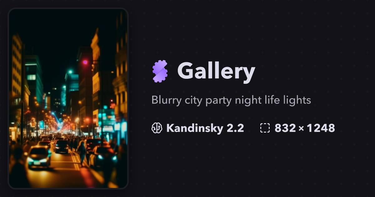 "Blurry city party night life lights" | Gallery | Stablecog