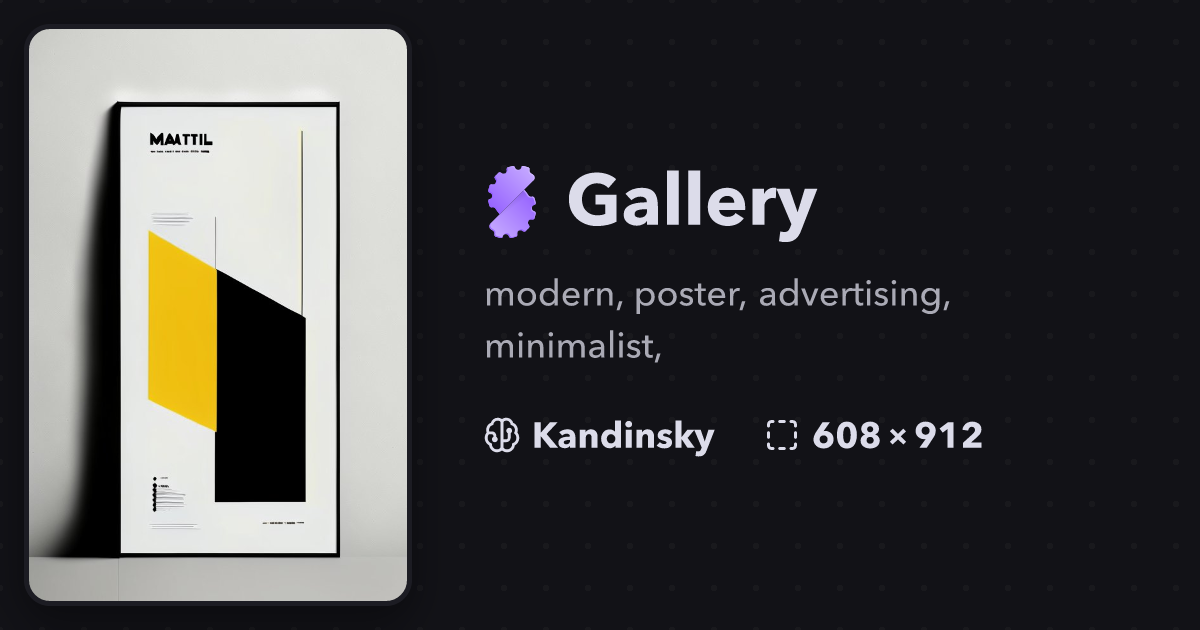 "modern, poster, advertising, minimalist," | Gallery | Stablecog