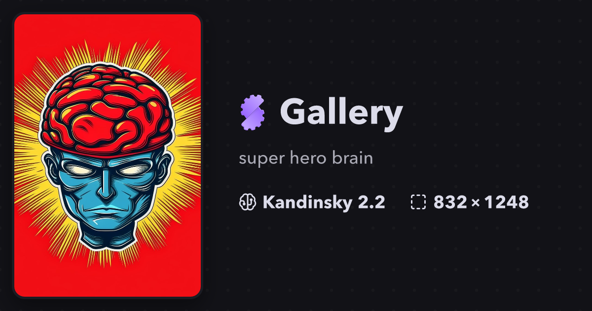 "super hero brain" | Gallery | Stablecog
