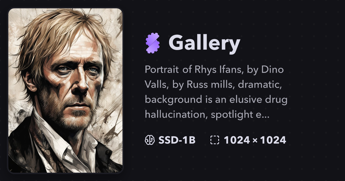 Portrait of Rhys Ifans, by Dino Valls, by Russ mil... | Gallery