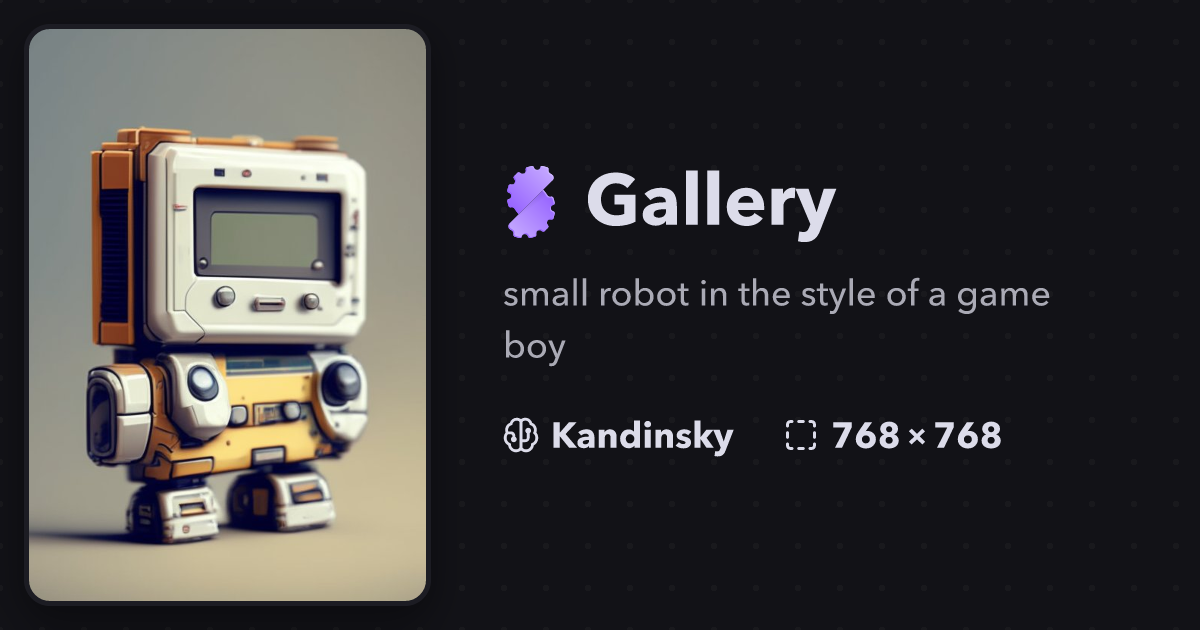 "small robot in the style of a game boy" | Gallery | Stablecog