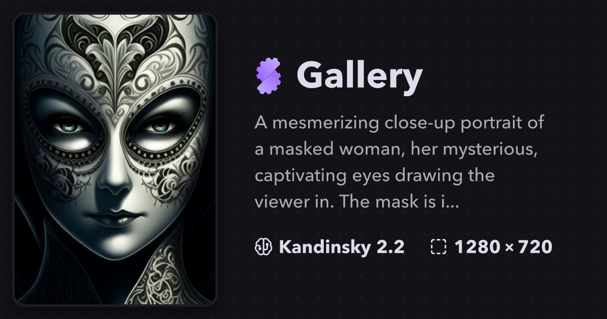 "A mesmerizing close-up portrait of a mas..." | Gallery | Stablecog
