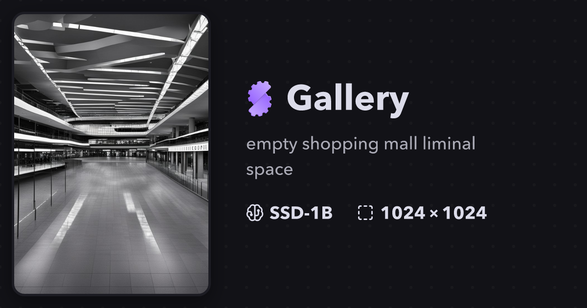 "empty shopping mall liminal space" | Gallery | Stablecog