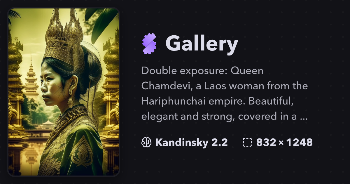 "Double exposure: Queen Chamdevi, a La..." | Gallery | Stablecog
