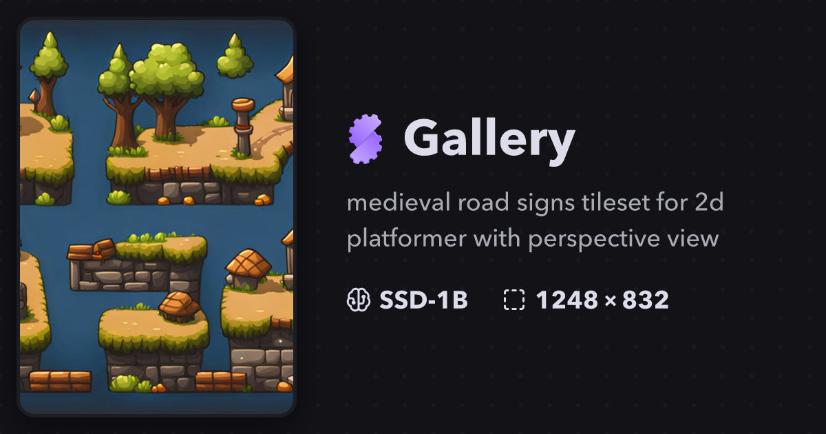 "medieval road signs tileset for 2d pl..." | Gallery | Stablecog