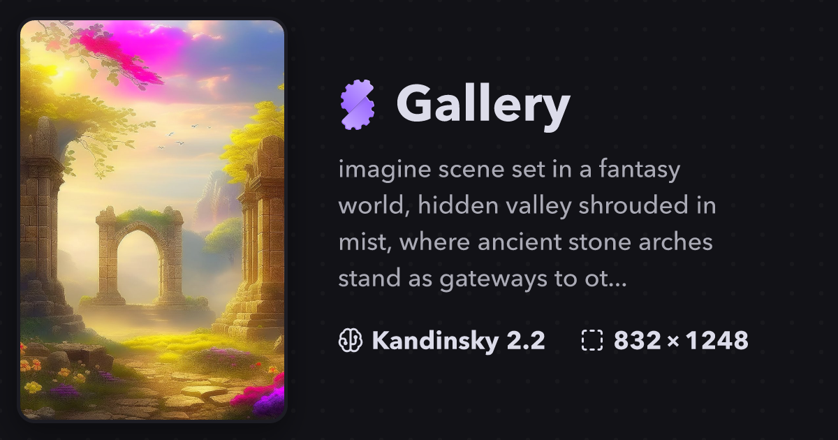 "imagine scene set in a fantasy world,..." | Gallery | Stablecog