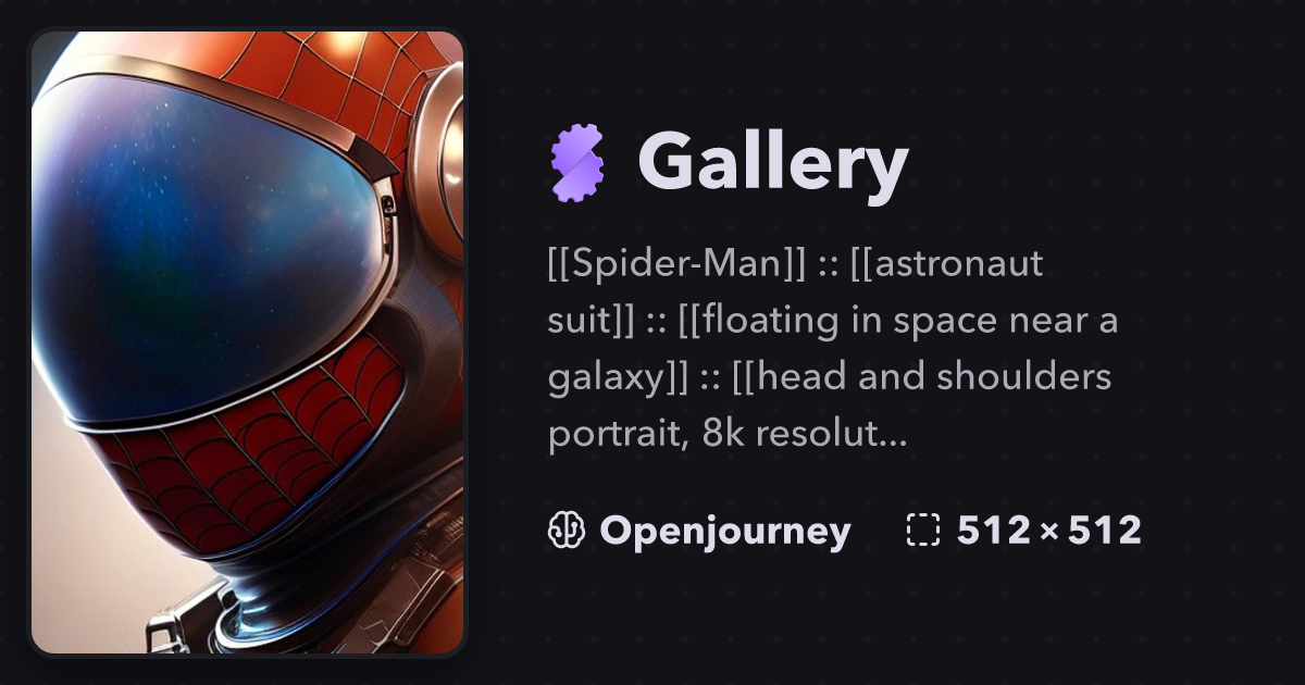 "[[Spider-Man]] :: [[astronaut suit]] ..." | Gallery | Stablecog