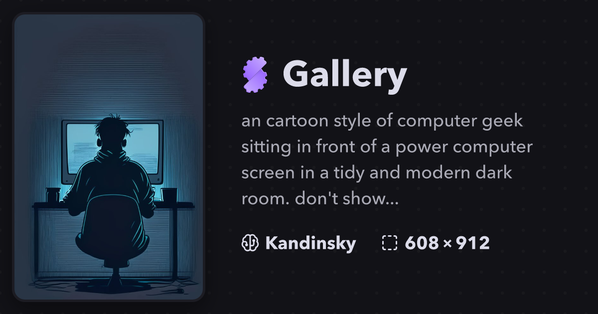 "an cartoon style of computer geek sit..." | Gallery | Stablecog