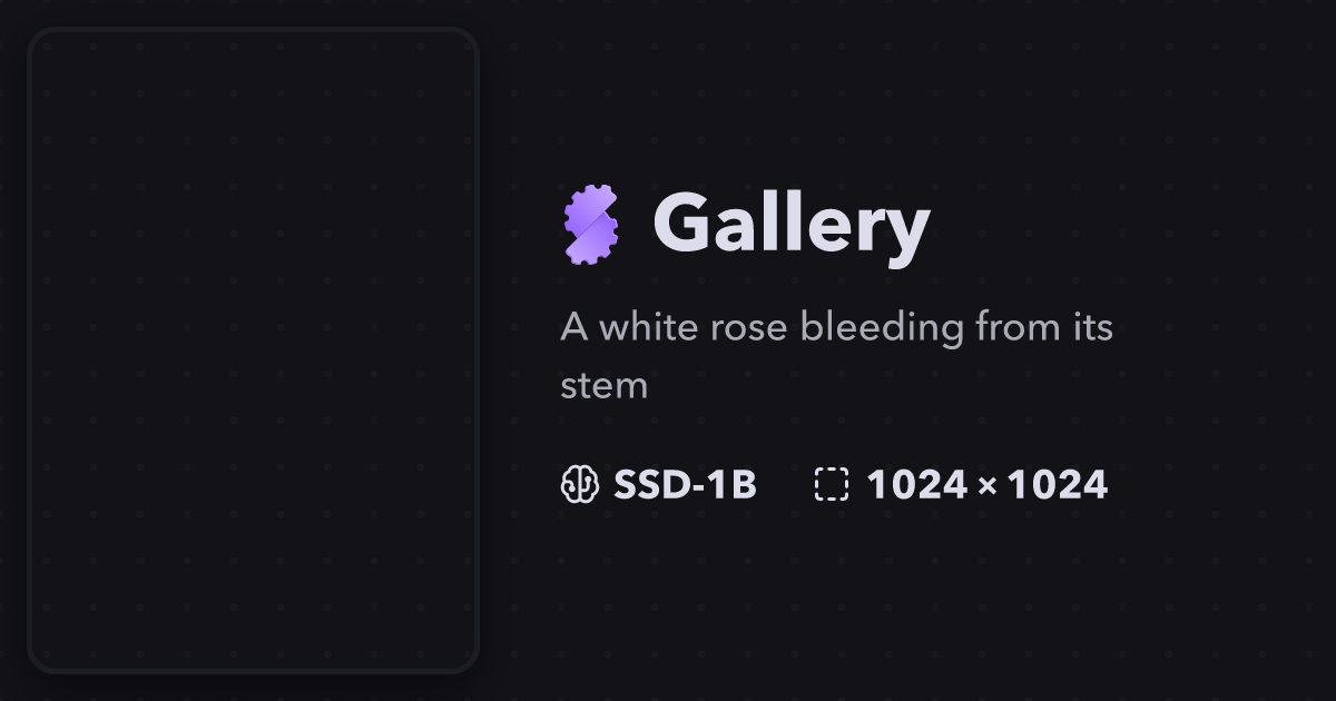 "A white rose bleeding from its stem" | Gallery | Stablecog