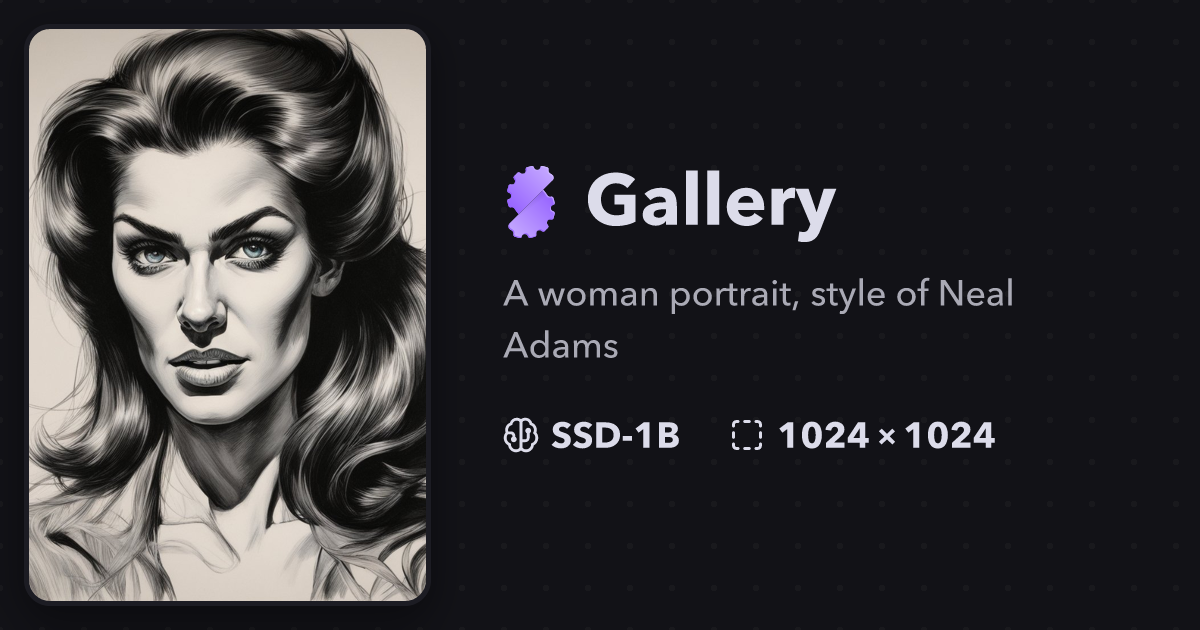 "A woman portrait, style of Neal Adams" | Gallery | Stablecog