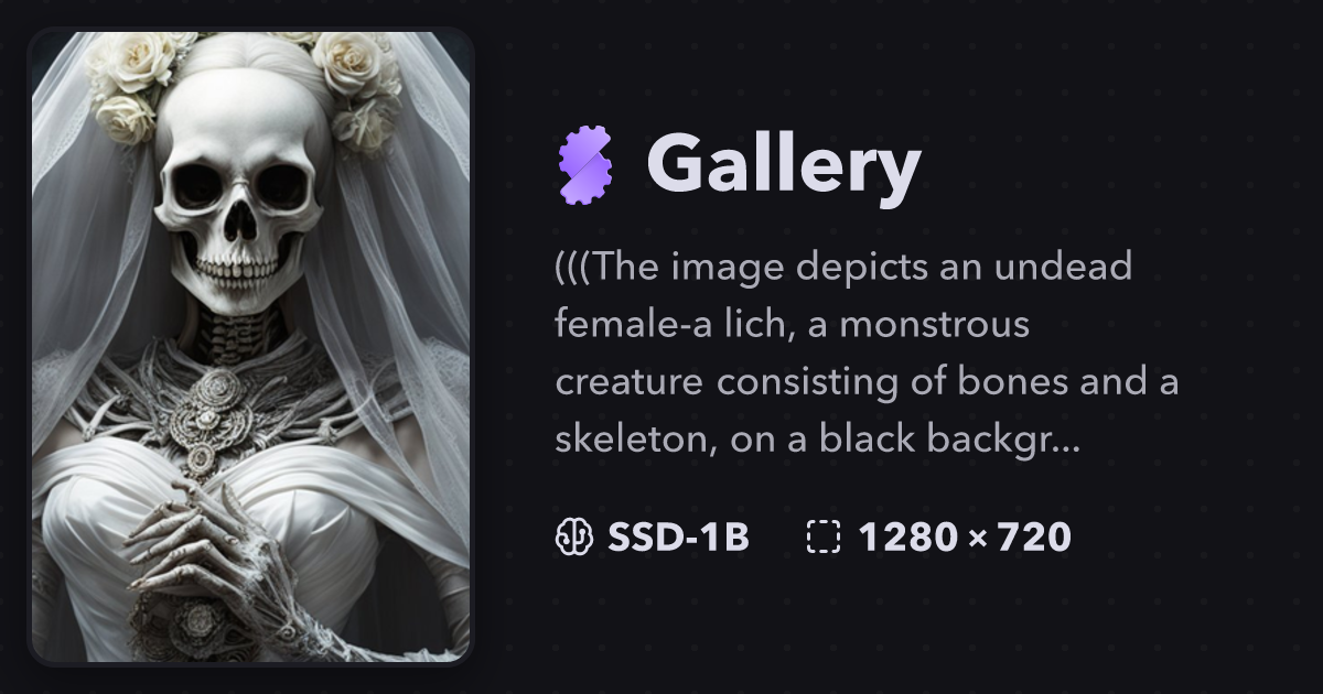 The image depicts an undead female..." | Gallery | Stablecog