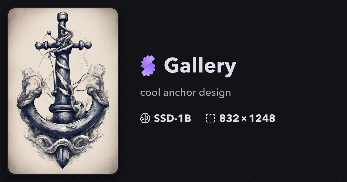 "cool anchor design" | Gallery | Stablecog