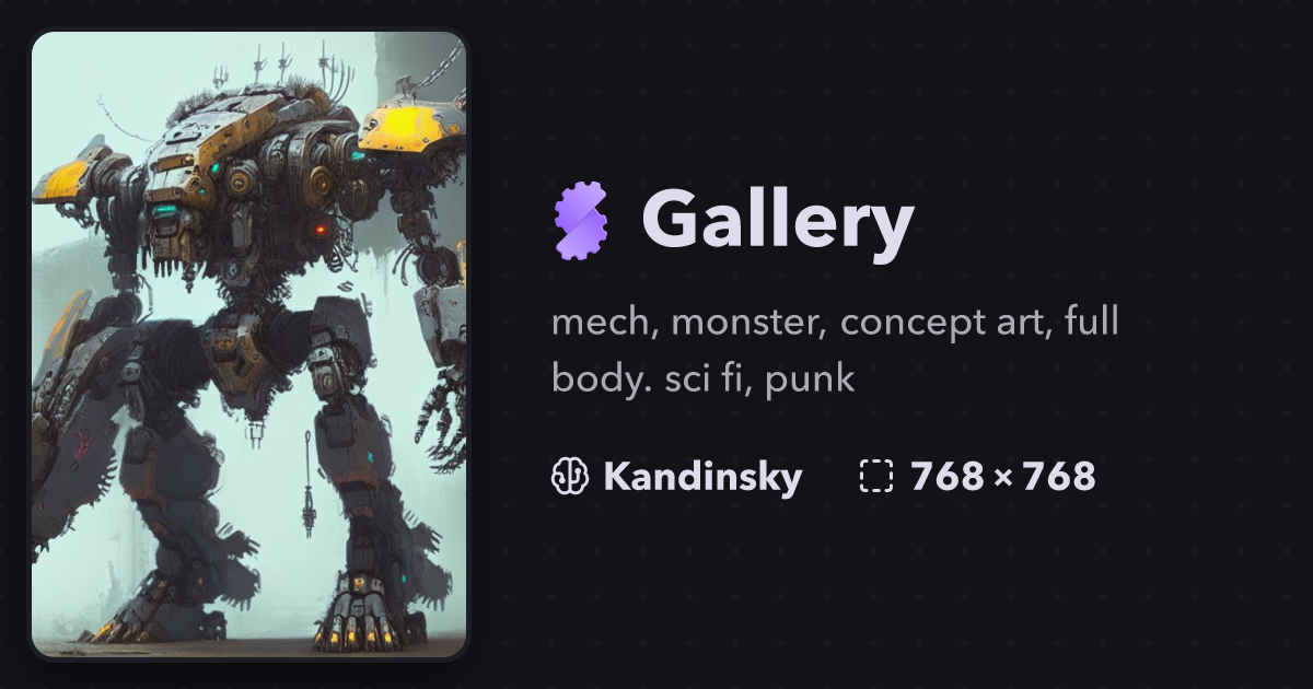 "mech, monster, concept art, full body..." | Gallery | Stablecog