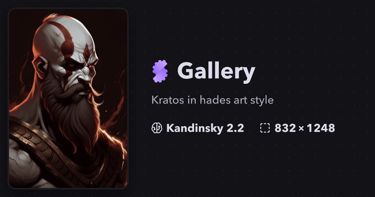 Kratos in hades art style | Gallery