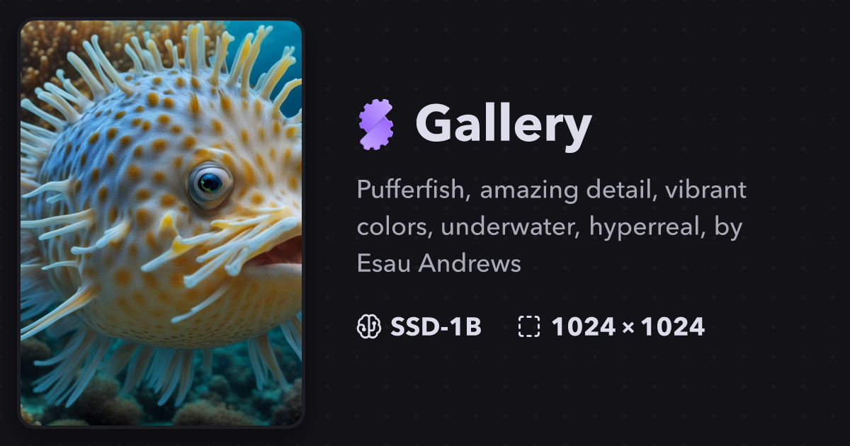 "Pufferfish, amazing detail, vibrant c..." | Gallery | Stablecog