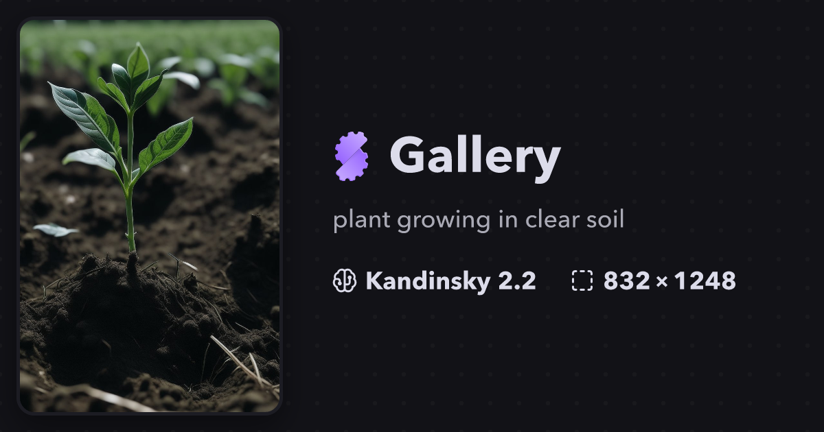 "plant growing in clear soil" | Gallery | Stablecog