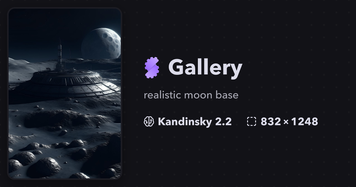 "realistic moon base" | Gallery | Stablecog
