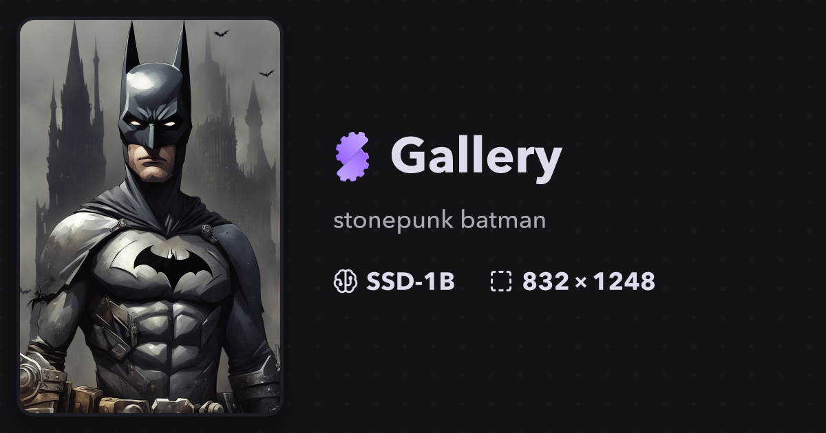 "stonepunk batman" | Gallery | Stablecog