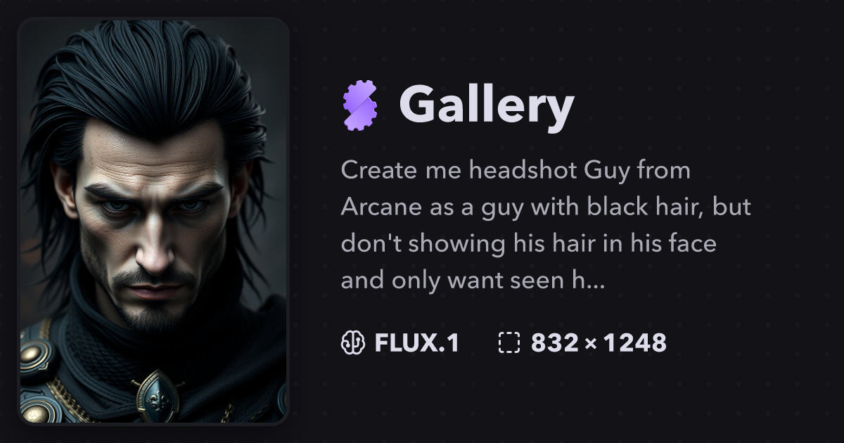 "Create me headshot Guy from Arcane as..." | Gallery | Stablecog