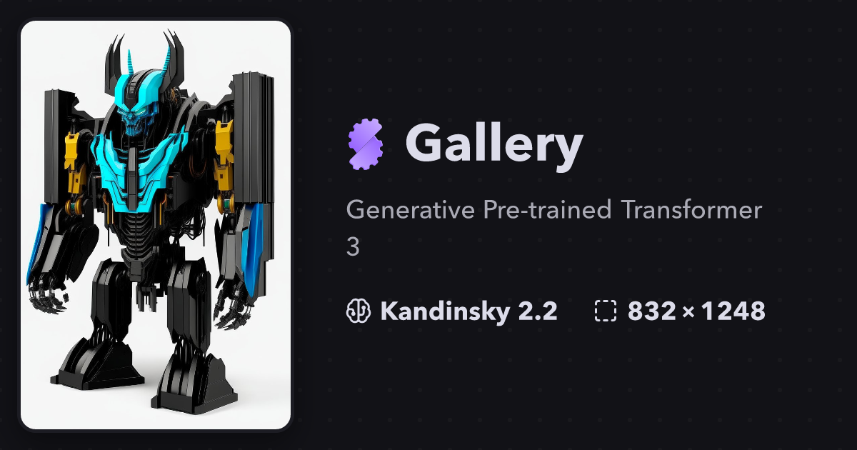 Generative Pre-trained Transformer 3 | Gallery