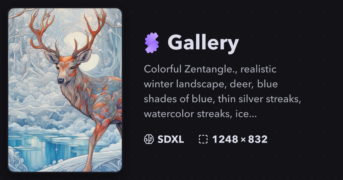 "Colorful Zentangle., realistic winter..." | Gallery | Stablecog