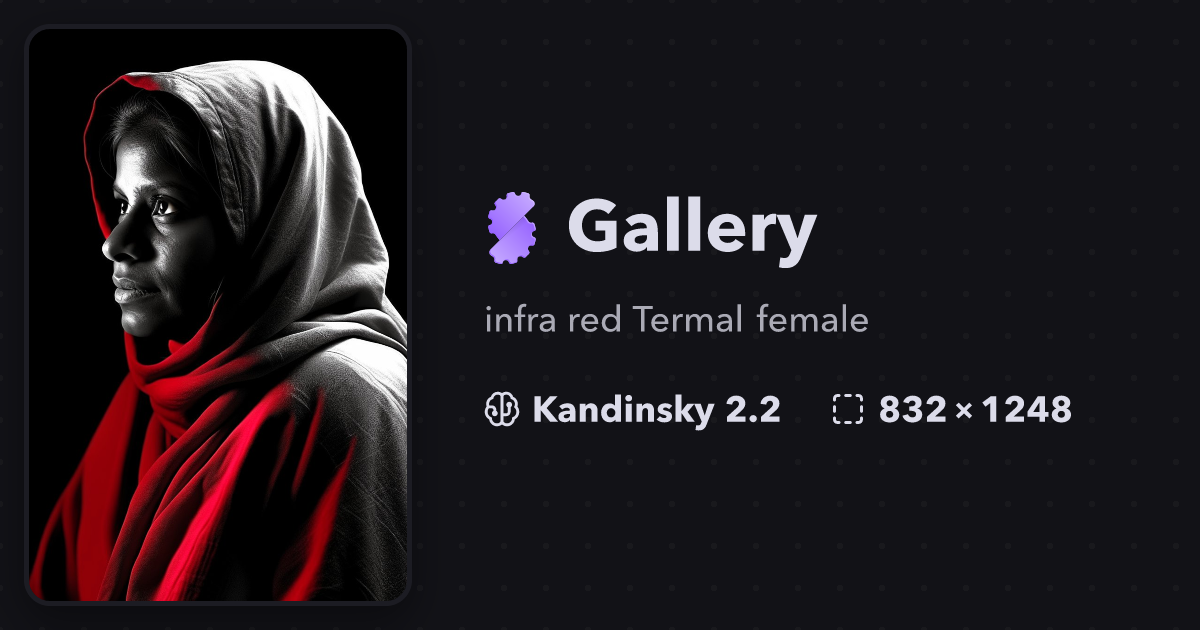 "infra red Termal female" | Gallery | Stablecog