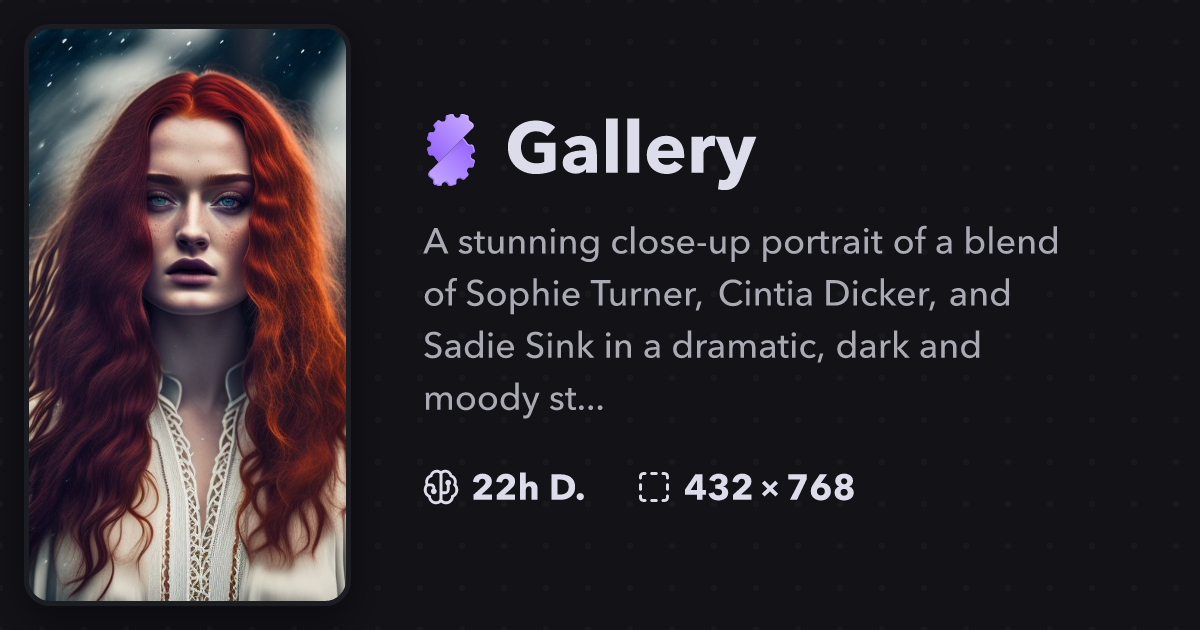 "A stunning close-up portrait of a ble..." | Gallery | Stablecog