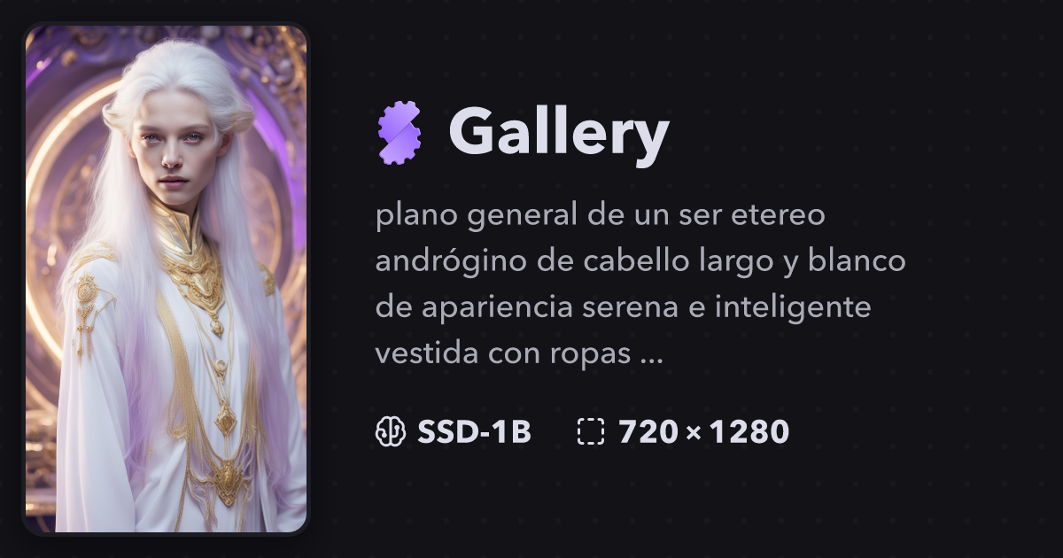 "plano general de un ser etereo andróg..." | Gallery | Stablecog