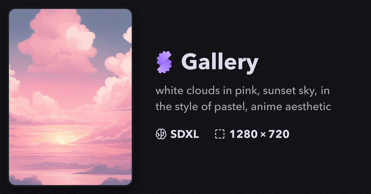 "white clouds in pink, sunset sky, in ..." | Gallery | Stablecog
