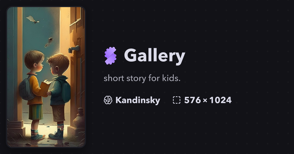 "short story for kids." | Gallery | Stablecog