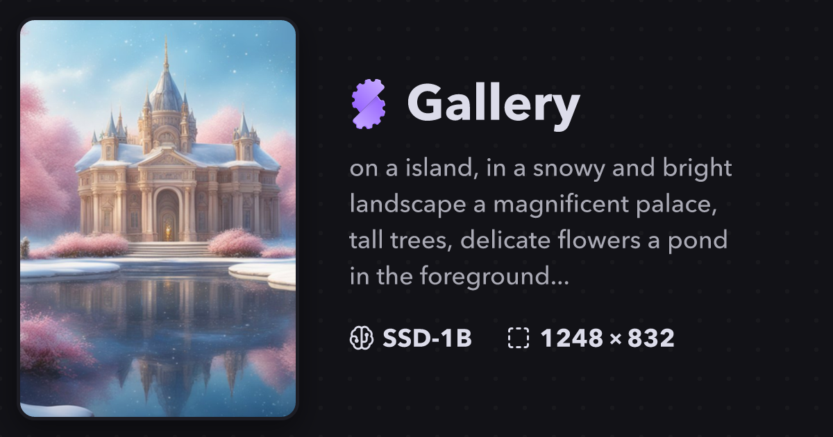 "on a island, in a snowy and bright la..." | Gallery | Stablecog
