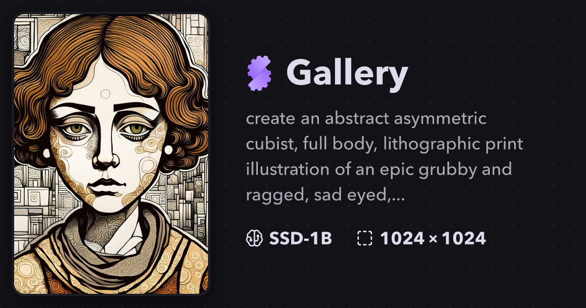 Create an abstract asymmetric cubist, full body, l... | Gallery