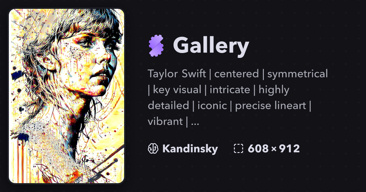 "Taylor Swift | centered | symmetrical..." | Gallery | Stablecog