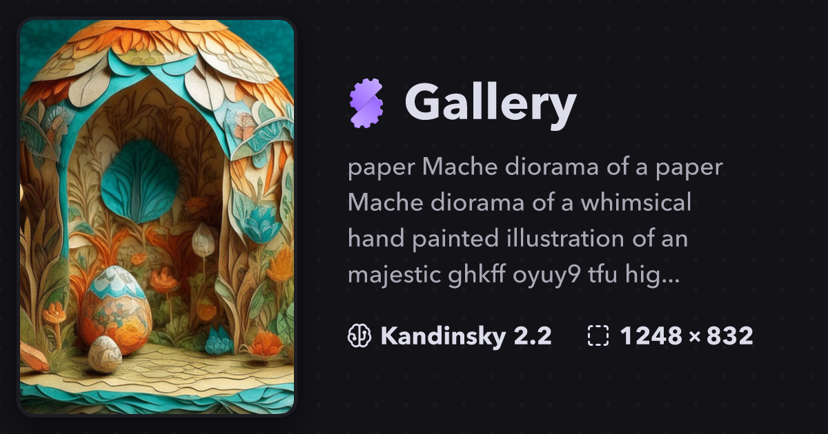 "paper Mache diorama of a paper Mache ..." | Gallery | Stablecog