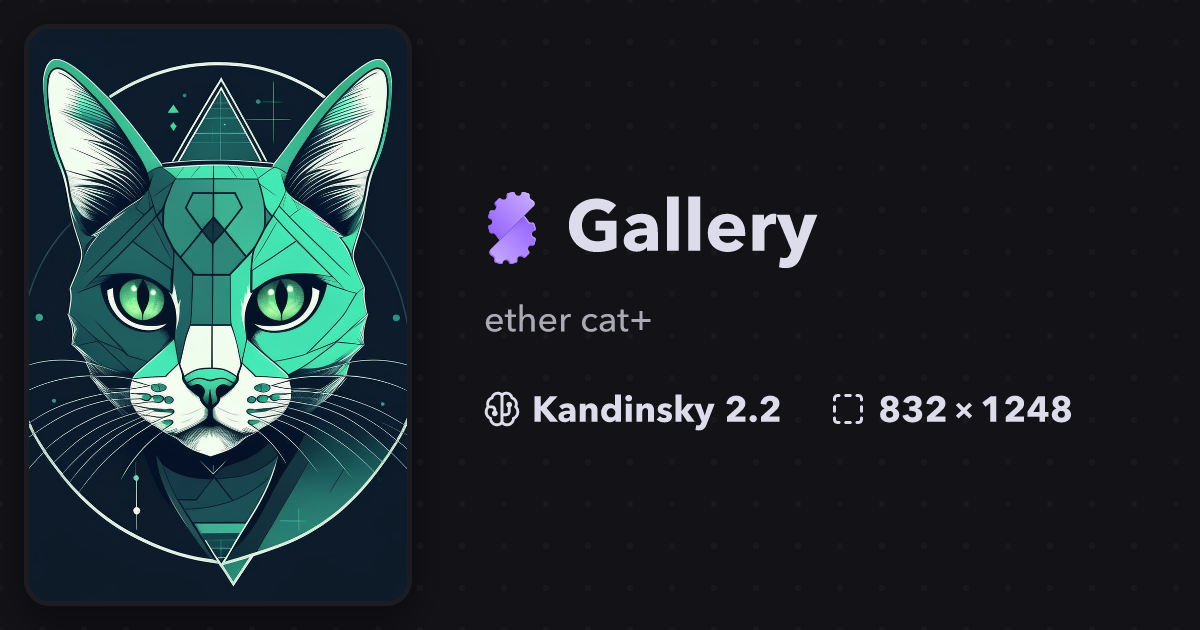 "ether cat+" | Gallery | Stablecog