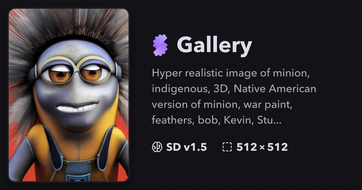 "Hyper realistic image of minion, indi..." | Gallery | Stablecog