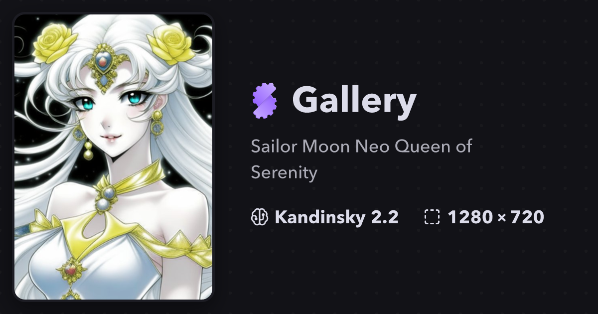 "Sailor Moon Neo Queen of Serenity" | Gallery | Stablecog
