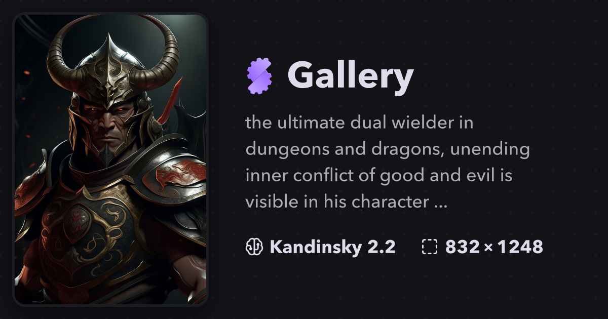 "the ultimate dual wielder in dungeons..." | Gallery | Stablecog