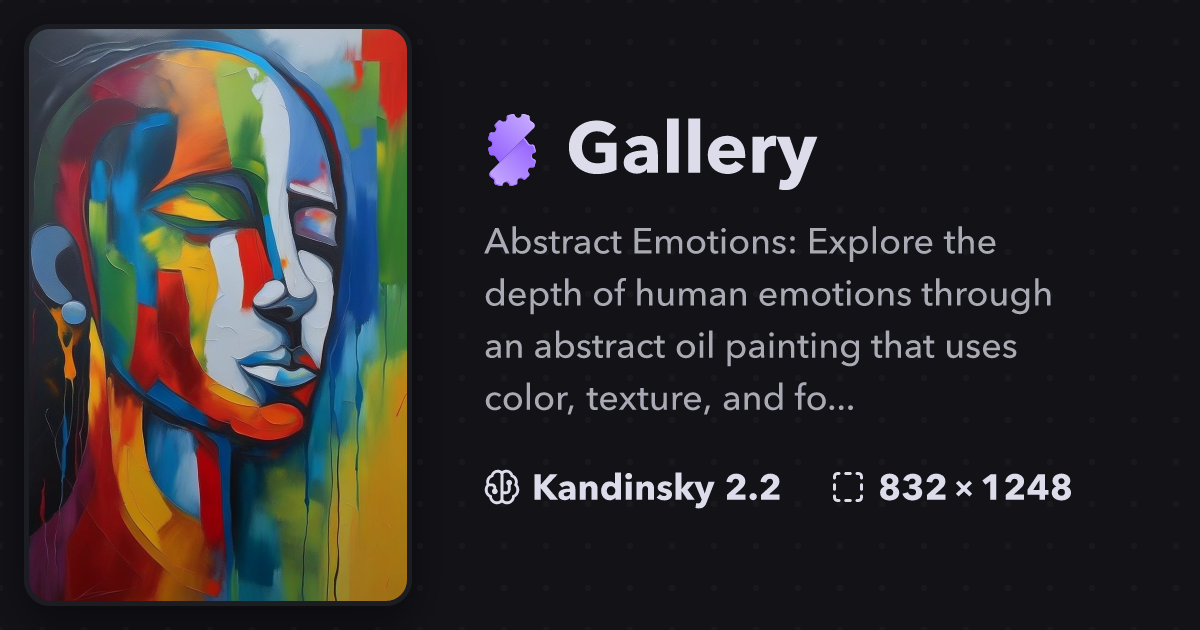 "Abstract Emotions: Explore the depth ..." | Gallery | Stablecog
