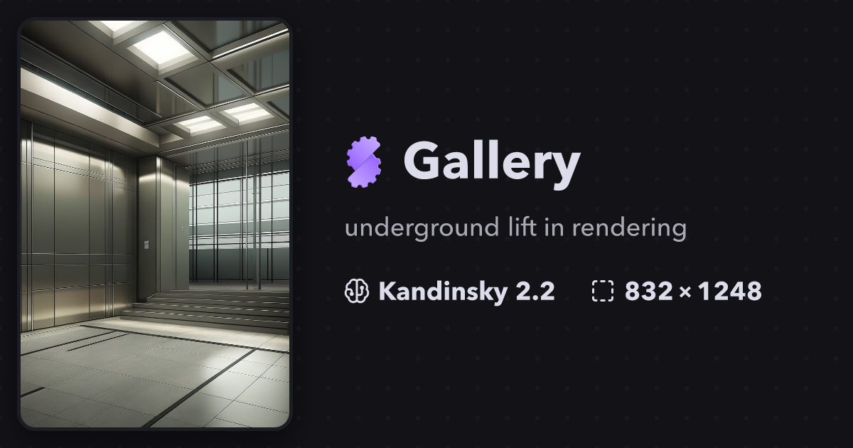 "underground lift in rendering" | Gallery | Stablecog