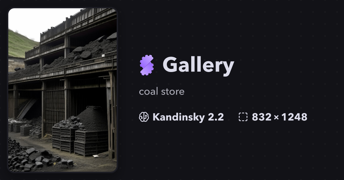 "coal store" | Gallery | Stablecog